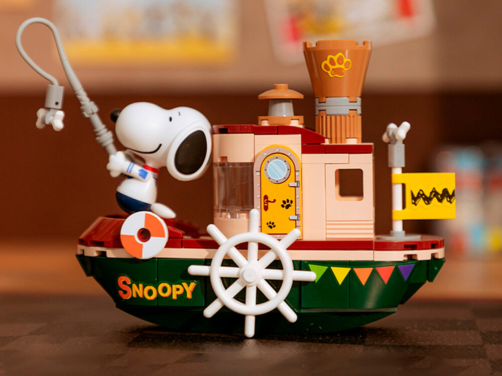 Конструктор Pantasy Snoopy 86907 Конструктор Снупи: Рыбалка на пароходе