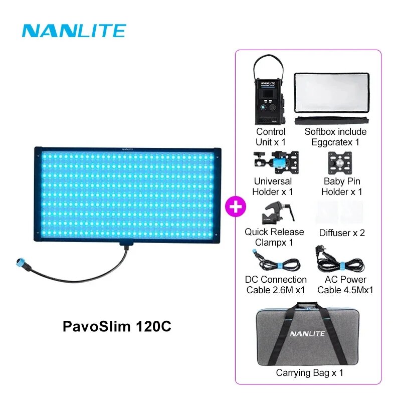 Nanlite PavoSlim 120C RGBWW светодиодная панель