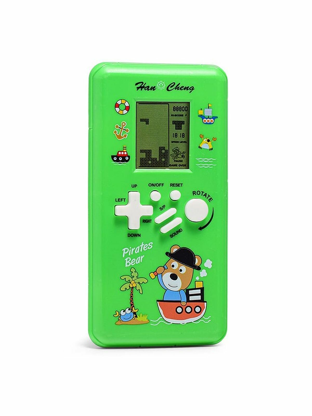 Игра электронная "Кубики" зелёный