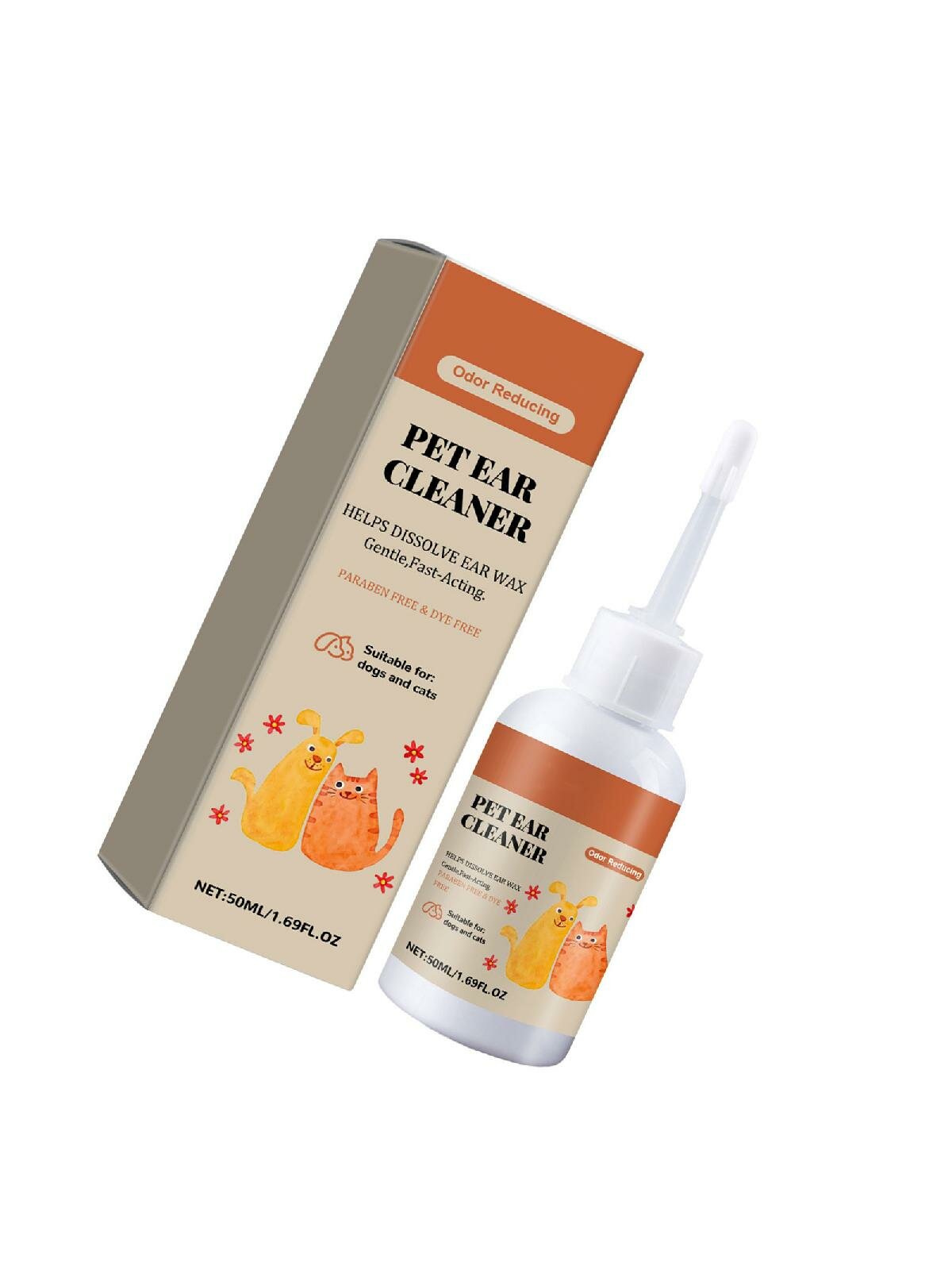 Мягкое средство для чистки ушей домашних животных Эффективные капли для чистки ушей Противомикробные ушные капли