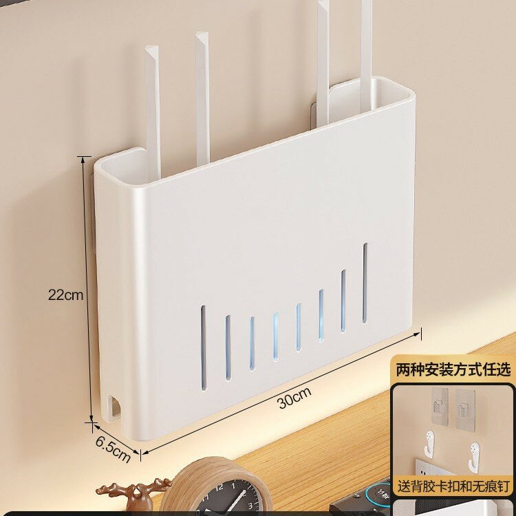 Стойка для роутера без сверления, настенный держатель для ТВ-бокса, WiFi-хранилище, настенная полка