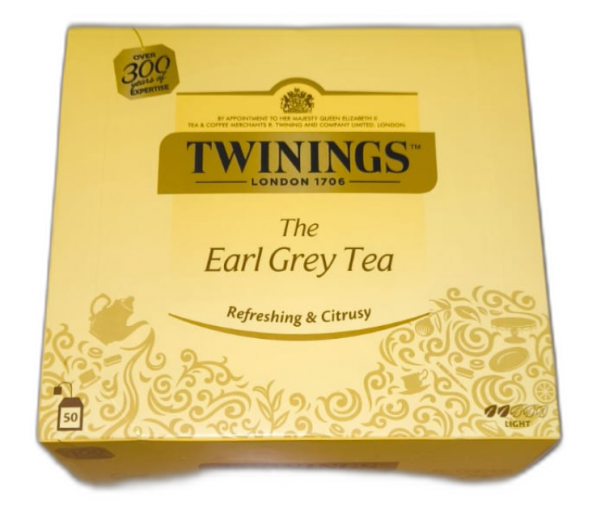 Чай Twinings Earl Grey, черный, пакетированный, 50 пакетов по 2 г