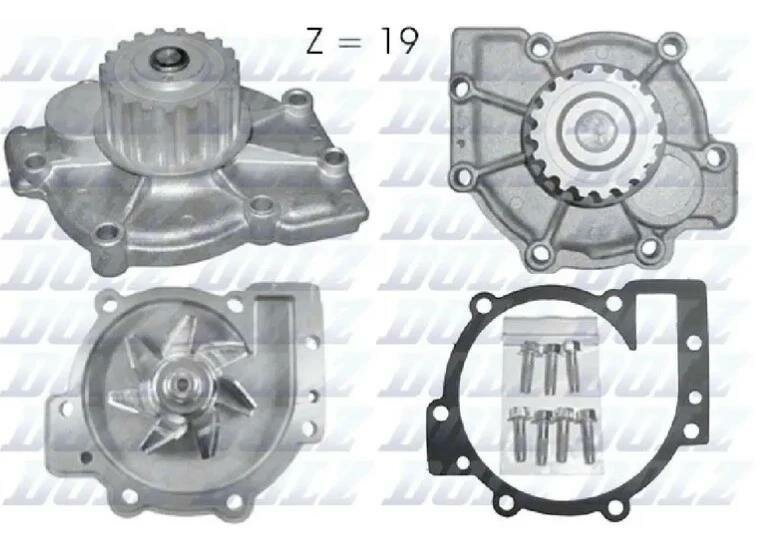 Помпа водяная DOLZ R199 Renault Laguna 2.0 16V, Volvo 850, 960, S70 2.0i-2.5i 20V-24V 92-, S40, V40 1.6i-2.0i 16V 95-