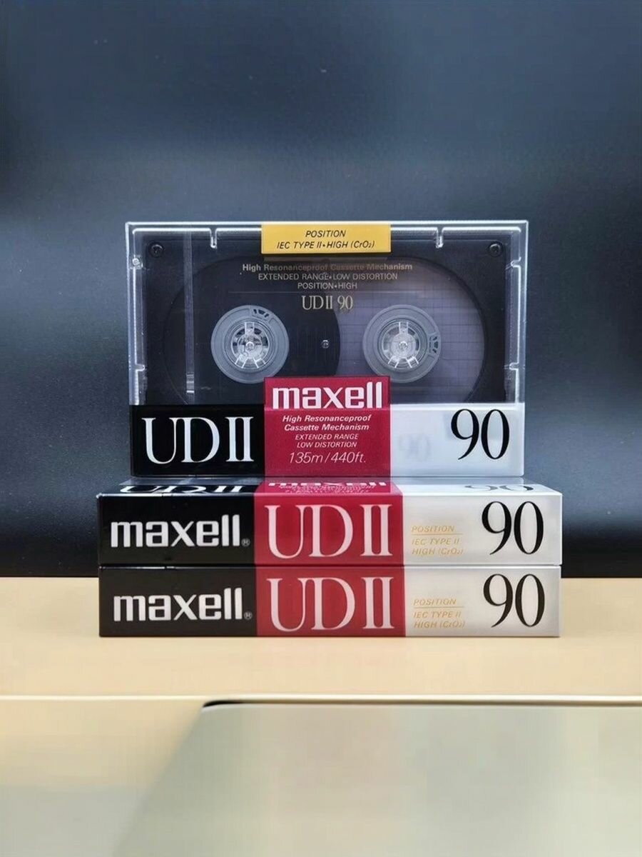 Аудиокассета Maxell UDII-90 chrom Япония, 1988г (1 шт, 60 мин)