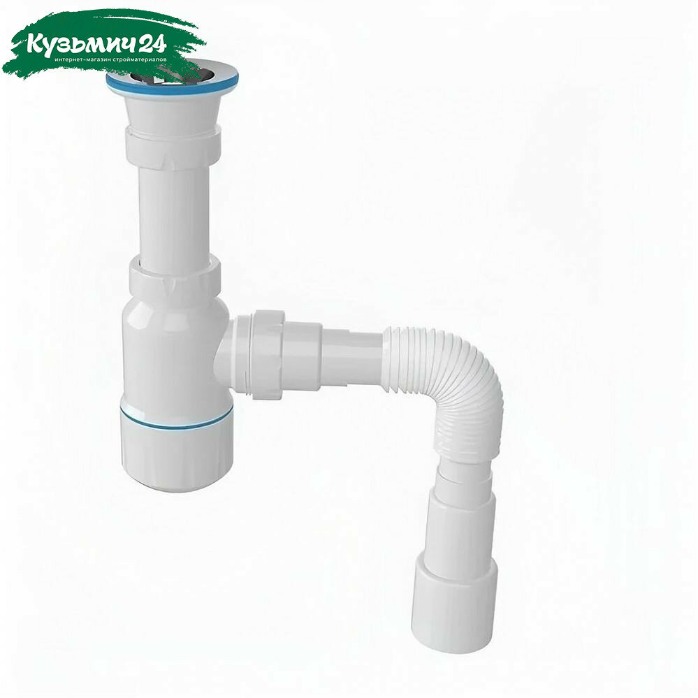 Сифон бутылочный Nova Plumbing Solution 1051 для раковины, 50-1 1/2", хром