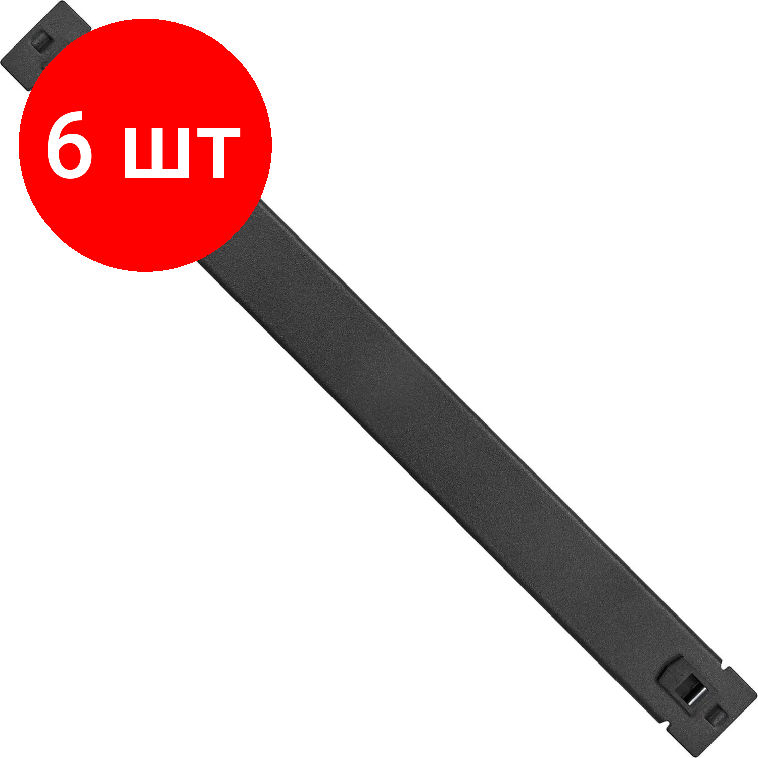 Комплект 6 штук, Заглушка панели ExeGate FP19-1UM-TL (EX292879RUS)