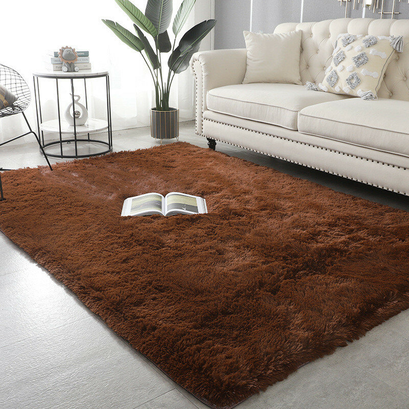Ковровое покрытие pv бархат однотонный высокое качество коричневый для гостиной спальни кабинета и прикроватной зоны