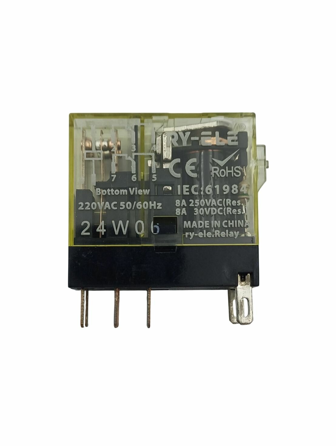 Промежуточное реле 220В RY2S-CL-A220, 2 контакта 8A