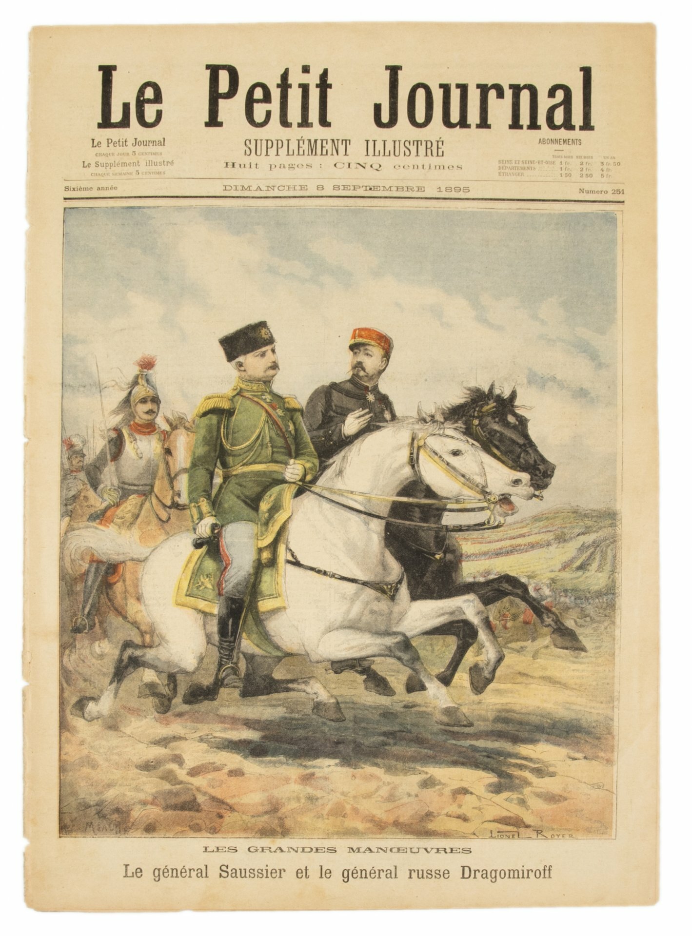 Газета "Le Petit Journal" выпуск № 251 от 08 сентября 1895