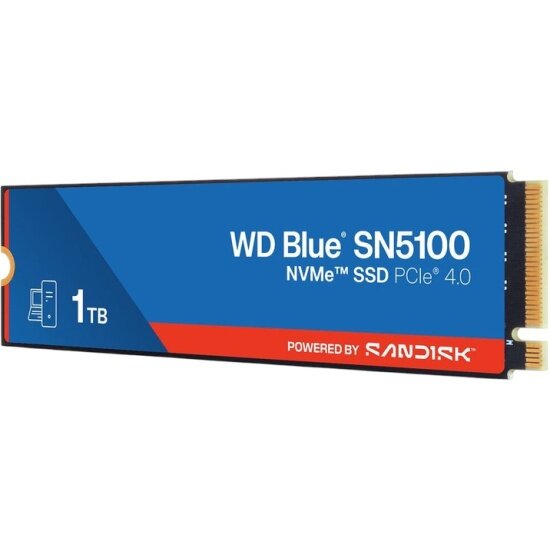 SSD диск M.2 2280 Western Digital WD Blue SN5100 1Tb PCIe 4.0 x4 (WDS100T5B0E)