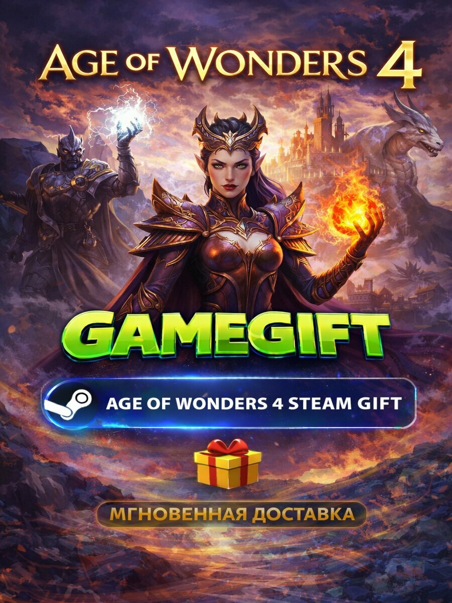 Игра Age of Wonders 4 для STEAM ПК (PC) | Страна активации - Китай | Подарком на Ваш аккаунт | Автовыдача