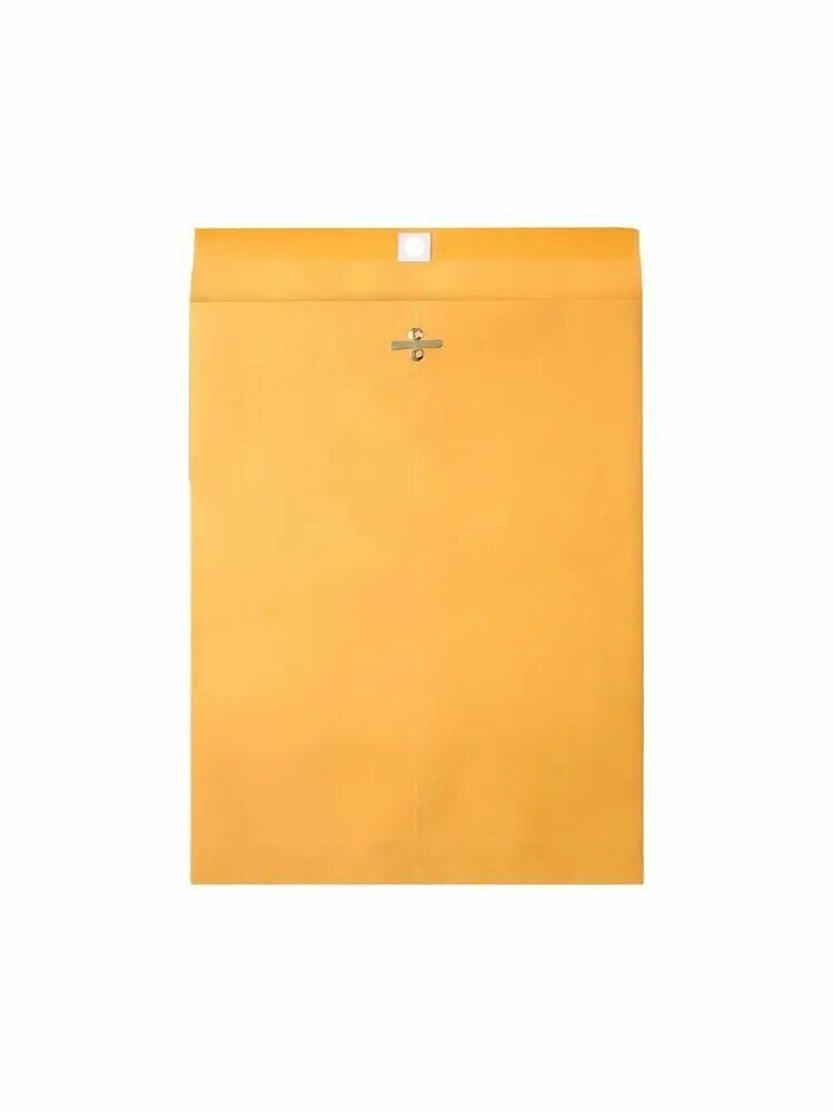 Конверты из плотной желтой бумаги с металлической застежкой (30 шт.) - 9x12