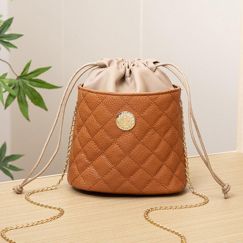 Простая сумка-ведро, новинка осень-зима 2022, женская модная сумка, дешевые женские сумки для трансграничной торговли.