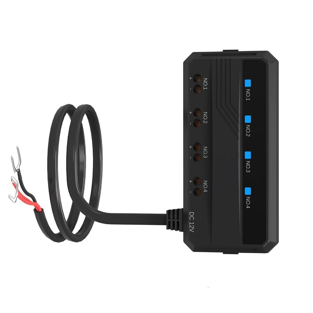 Универсальный автомобильный блок предохранителей 12 В Комплект 4-х контурных 20А держателей предохранителей для проводки мотоциклов и автомобилей