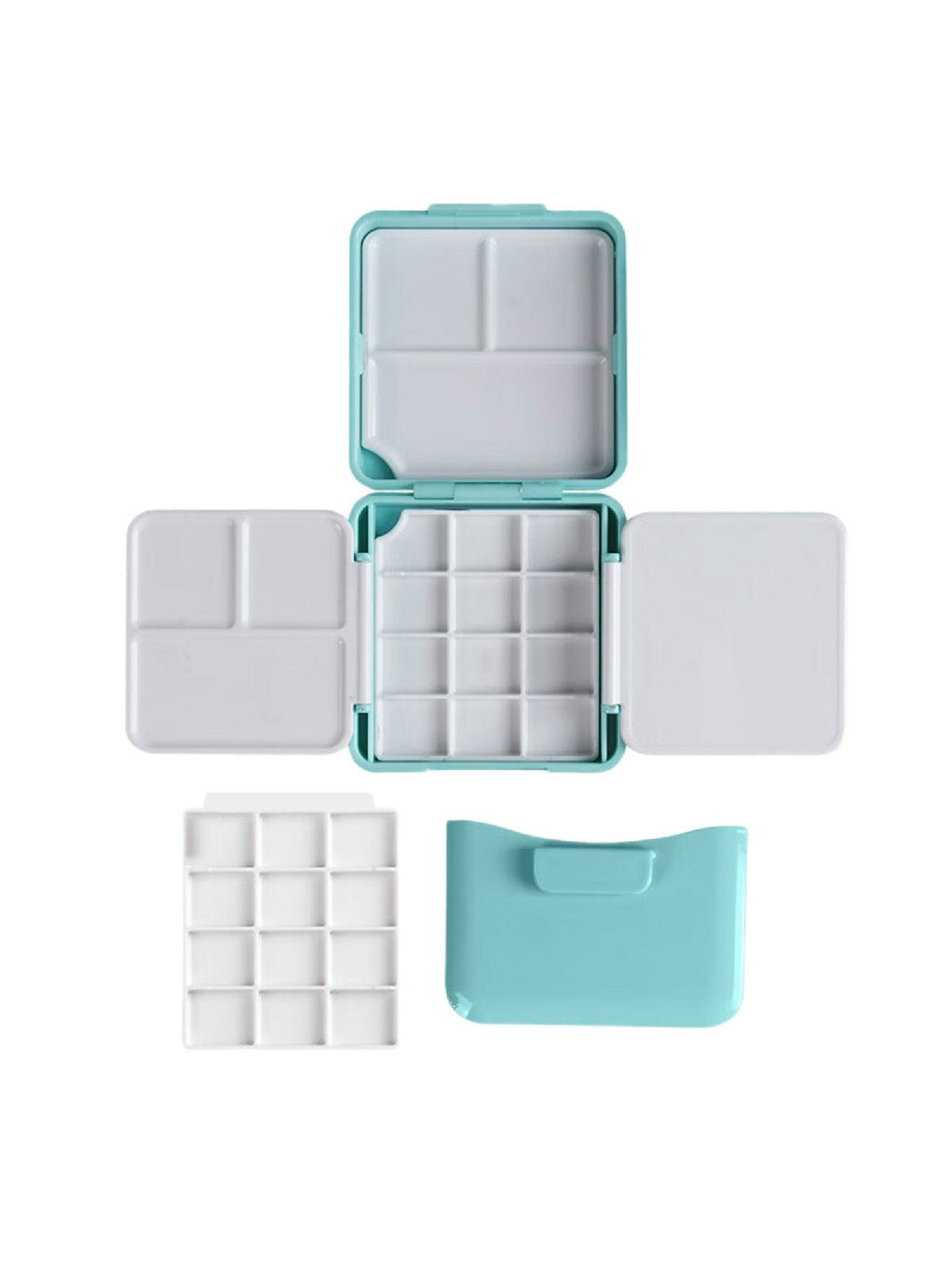 Портативная палитра акварельных красок с мойкой для кистей для студента-художника