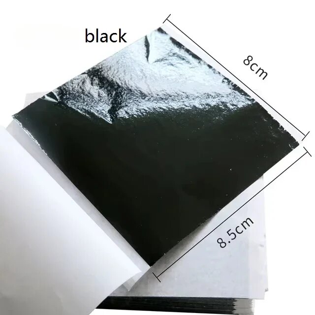 Листы сусального золота 30 шт Черный, Black 30PCS