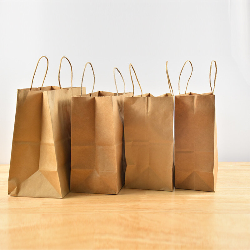 Оптовая упаковка для обеда на вынос, одноразовая, из крафт-бумаги, набор из четырех предметов, многосекционная бумажная коробка для обеда