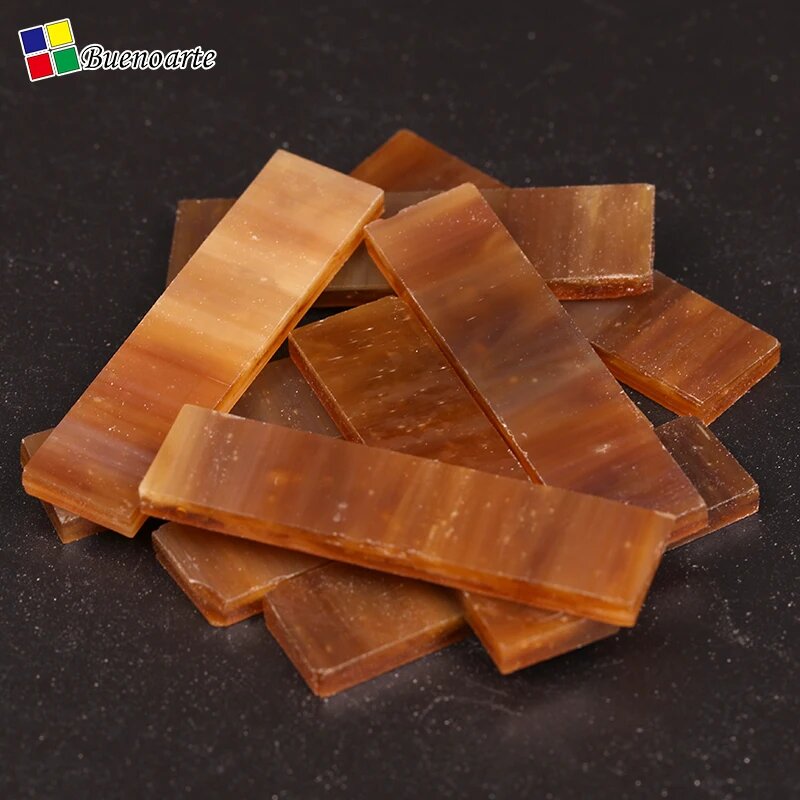 Витражное стекло для мозаики Буеноде Коричневый, SF42