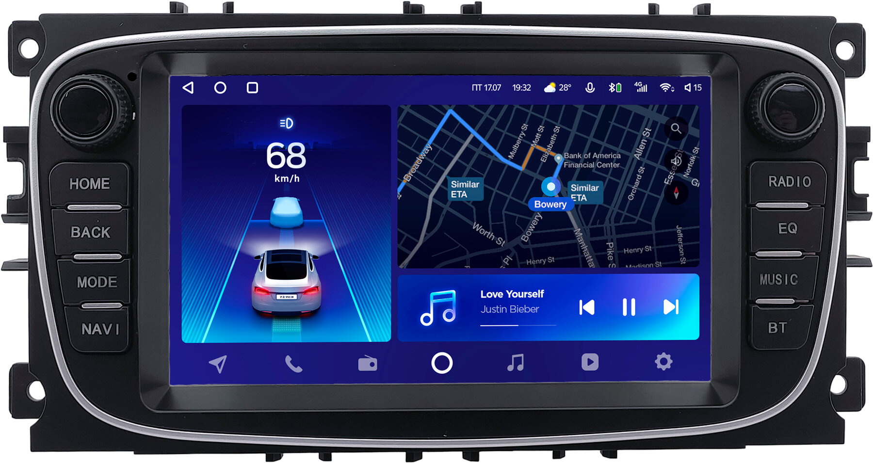 Штатная магнитола Ford Focus 2, C-MAX, Mondeo 4, S-MAX, Galaxy 2, Tourneo Connect 2006-2015 (черный) Teyes CC2 PLUS 4/64 7" RP-2054-492 Android 10 (4G