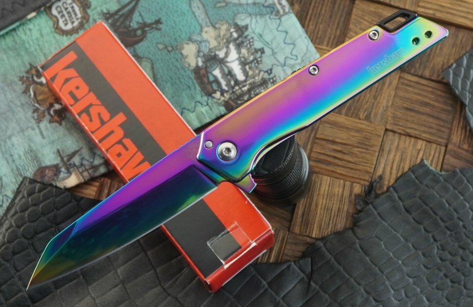 Складной нож Kershaw Misdirect Rainbow