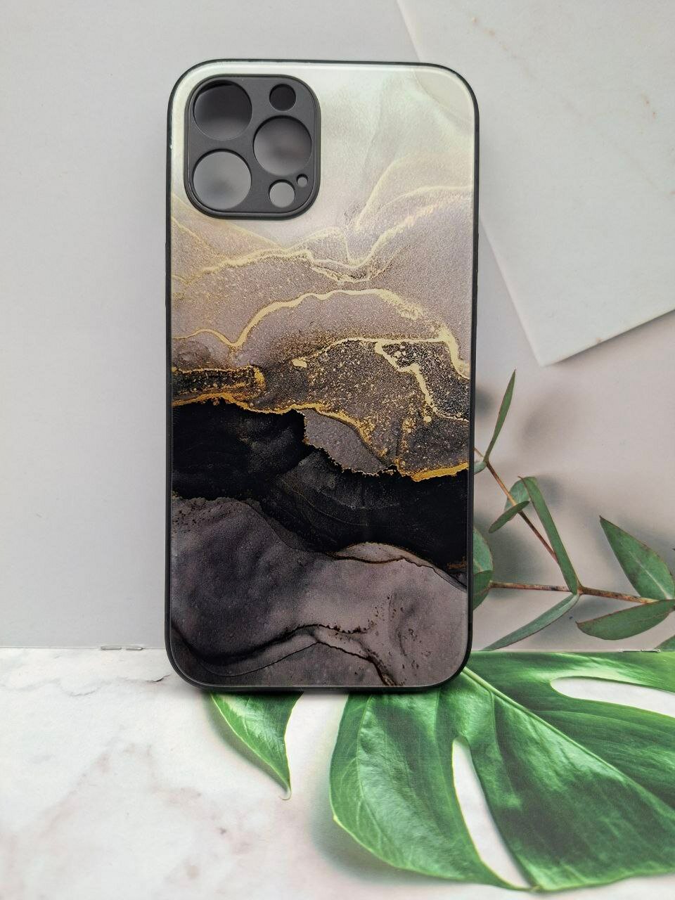 Чехол для iPhone 12 Pro Max, ударопрочный, защита камер, серый