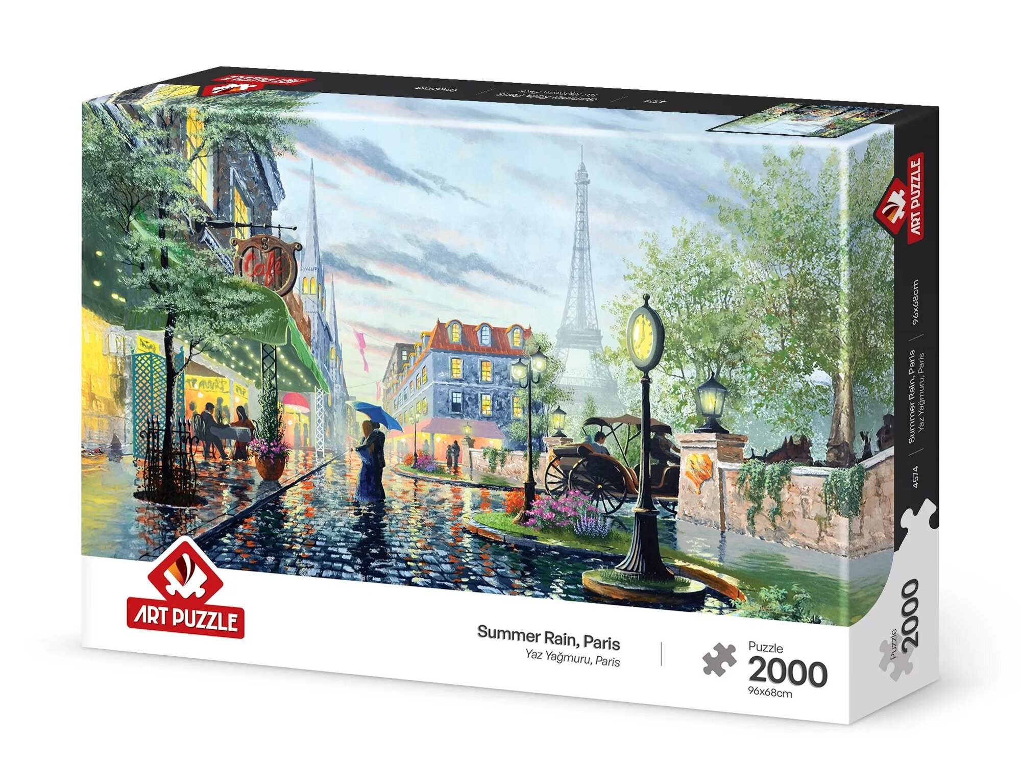 Пазл для взрослых Art Puzzle 2000 деталей, элементов: Летний дождь, Париж