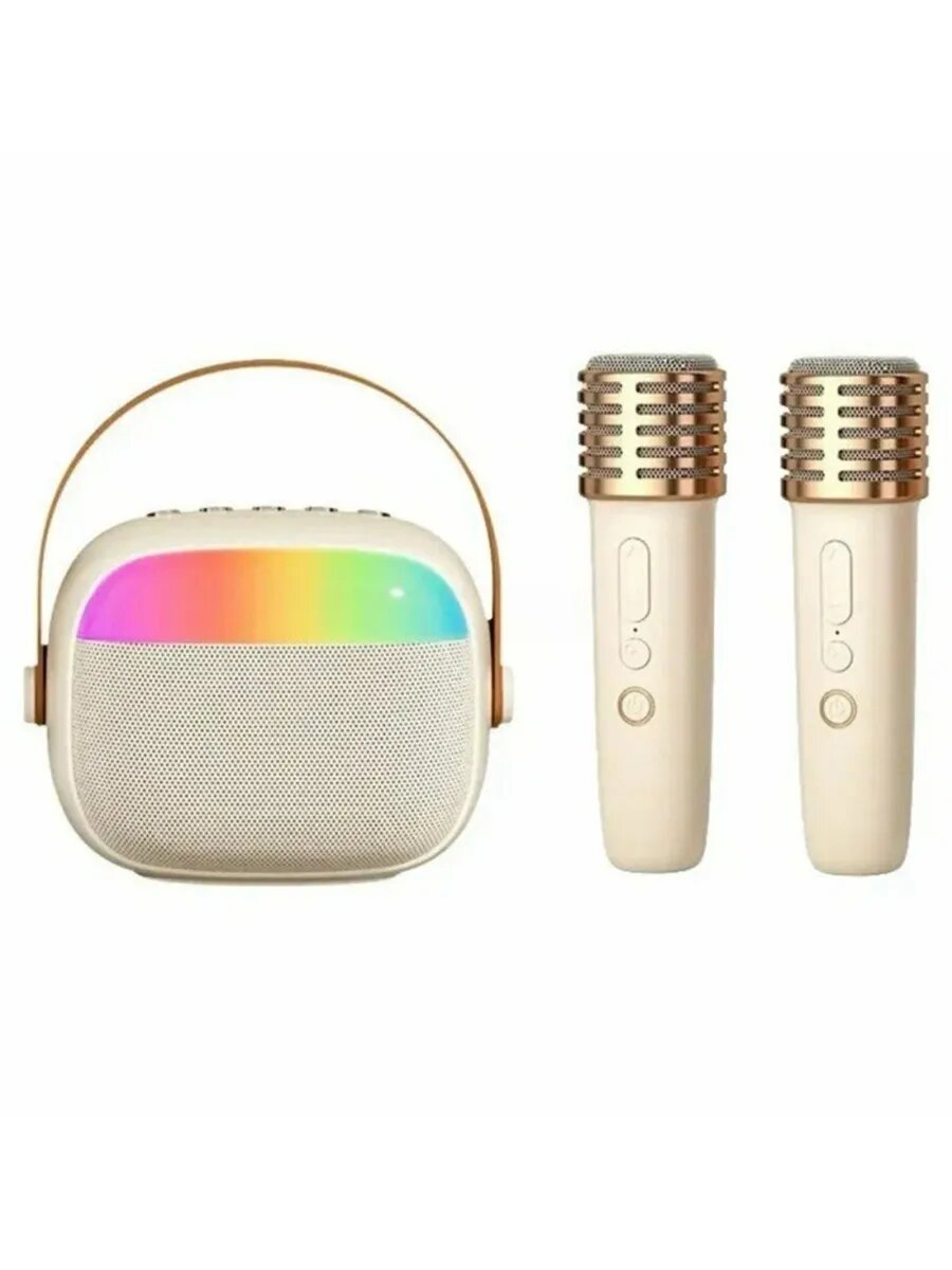 Портативная караоке - колонка с 2 микрофонами