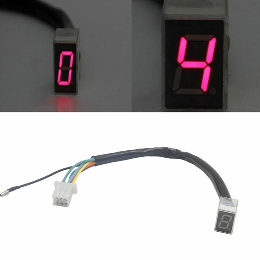 Универсальный 6-ступенчатый LED-индикатор передач для мотоцикла