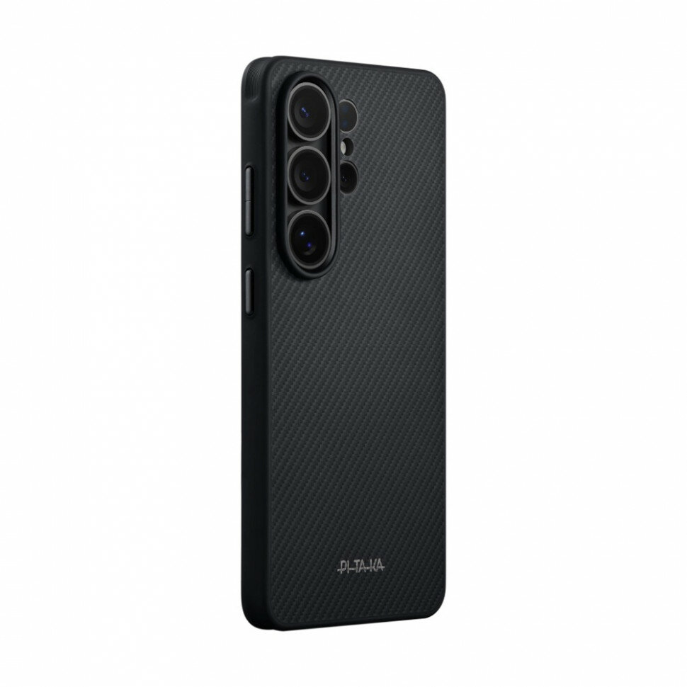 Чехол PITAKA Cairn Case для Samsung Galaxy S26 Ultra - черный 600D Black/Grey (Twill)