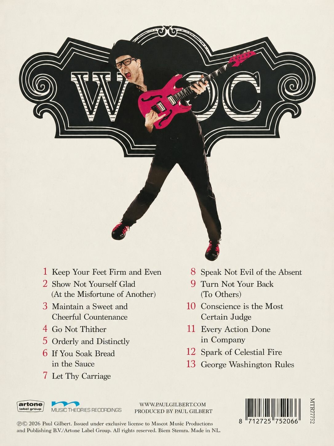 Paul Gilbert Wroc CD диск Limited Edition — фото 1