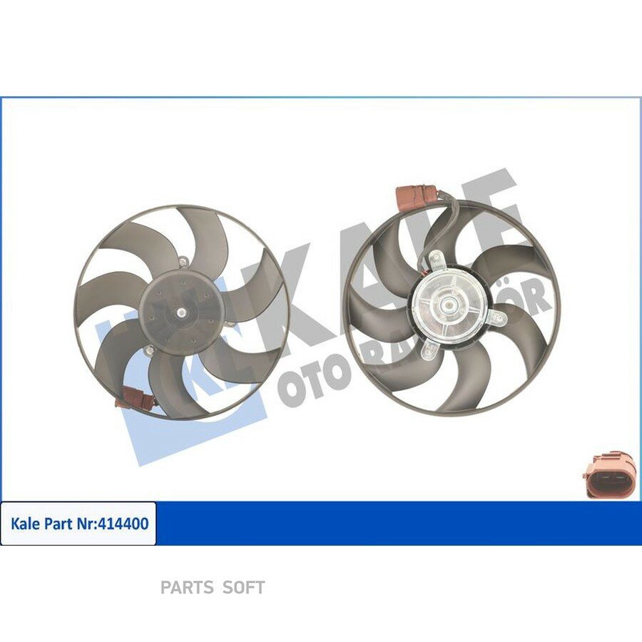 KALE 414400 Вентилятор радиатора в сборе AUDI A3/ SEAT ALTEA LEON/SKODA OCTAVIA SUPERB/ VW GOLF V CADDY III ()