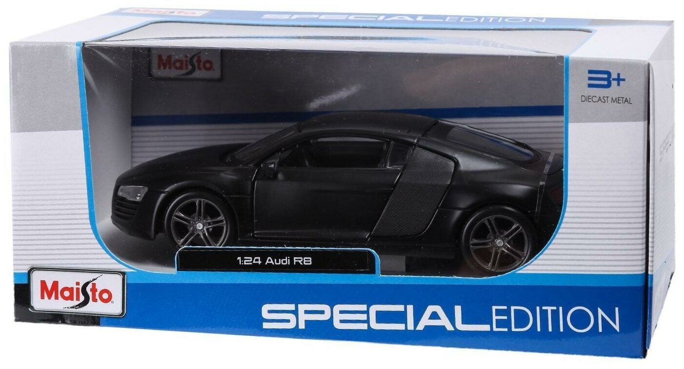 Легковой автомобиль Maisto Audi R8 2008 (SPECIAL EDITION) 1:24, черный (31281)
