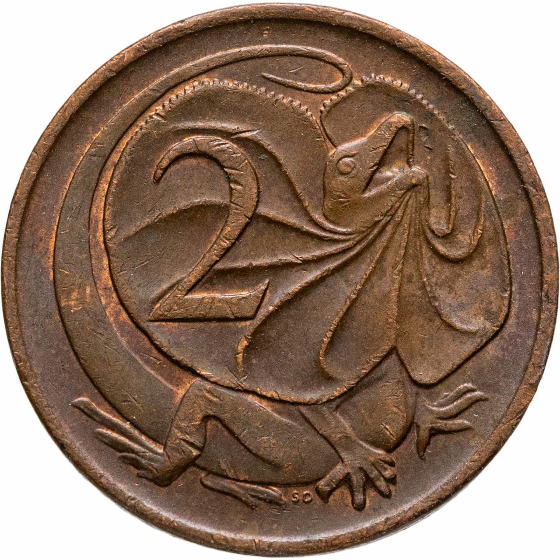 Австралия 2 цента cents 1983, Бронза, в сохранности XF