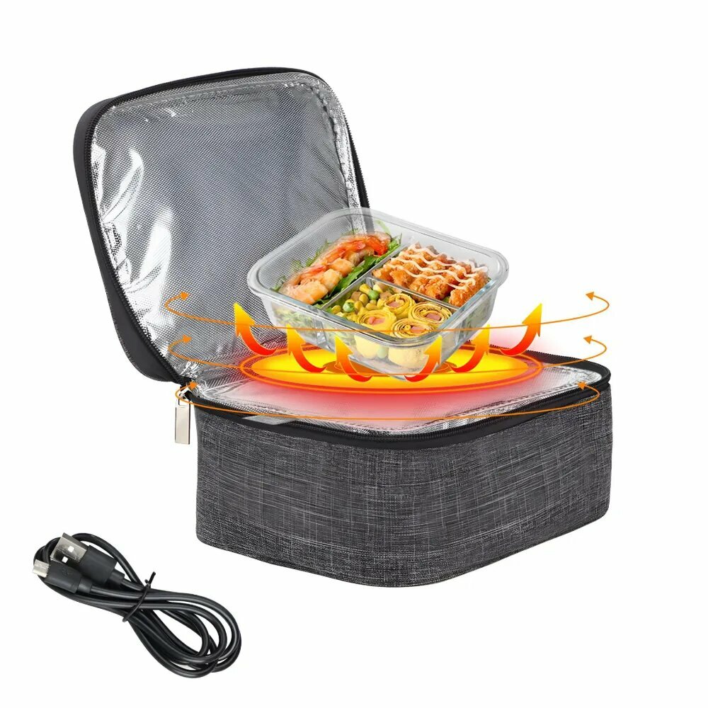 HIBIBUD Портативная мини-духовка 110V с микроволновым эффектом, Heated Bento Lunch Box для разогрева пищи в офисе и поездках.
