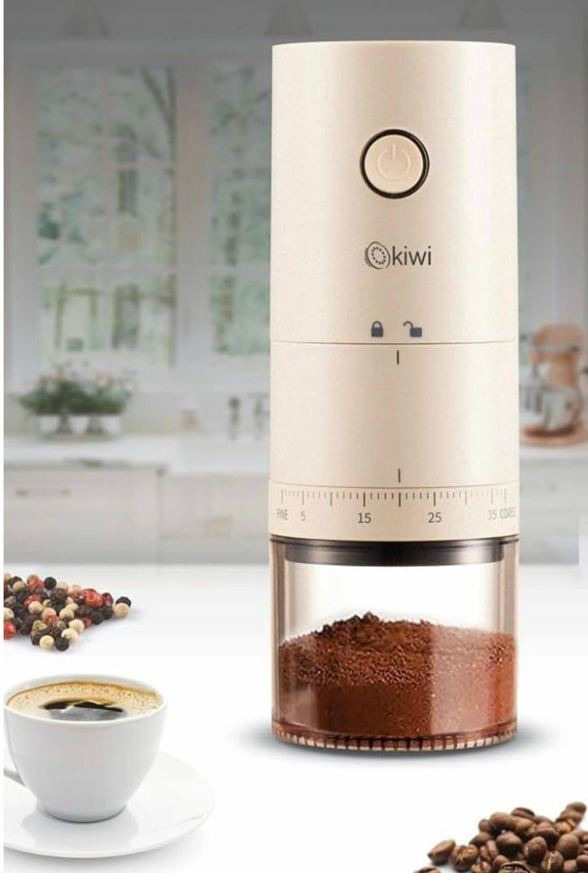 Kiwi Кофемолка Kiwi-kahve 150 Вт, объем 25 г