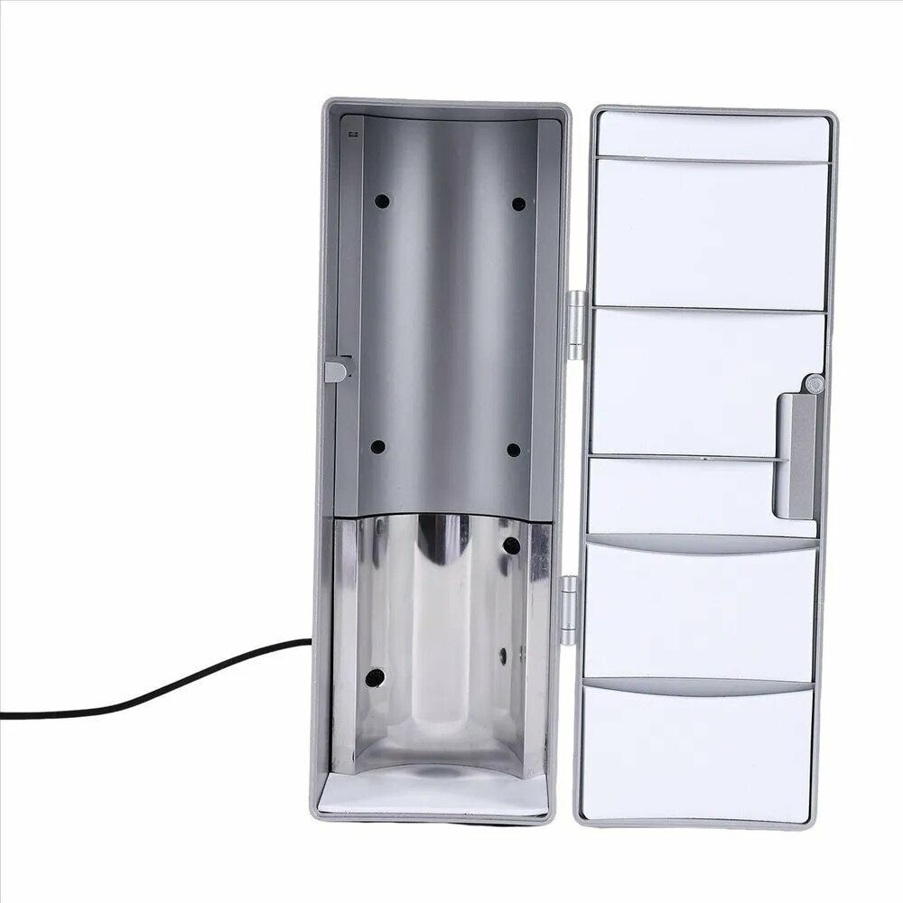 Мини-холодильник с USB-подключением, морозильная камера, холодильник для банок, охладитель и подогреватель пива, дорожный холодильник, морозильная камера для автомобиля, офиса, портативный.