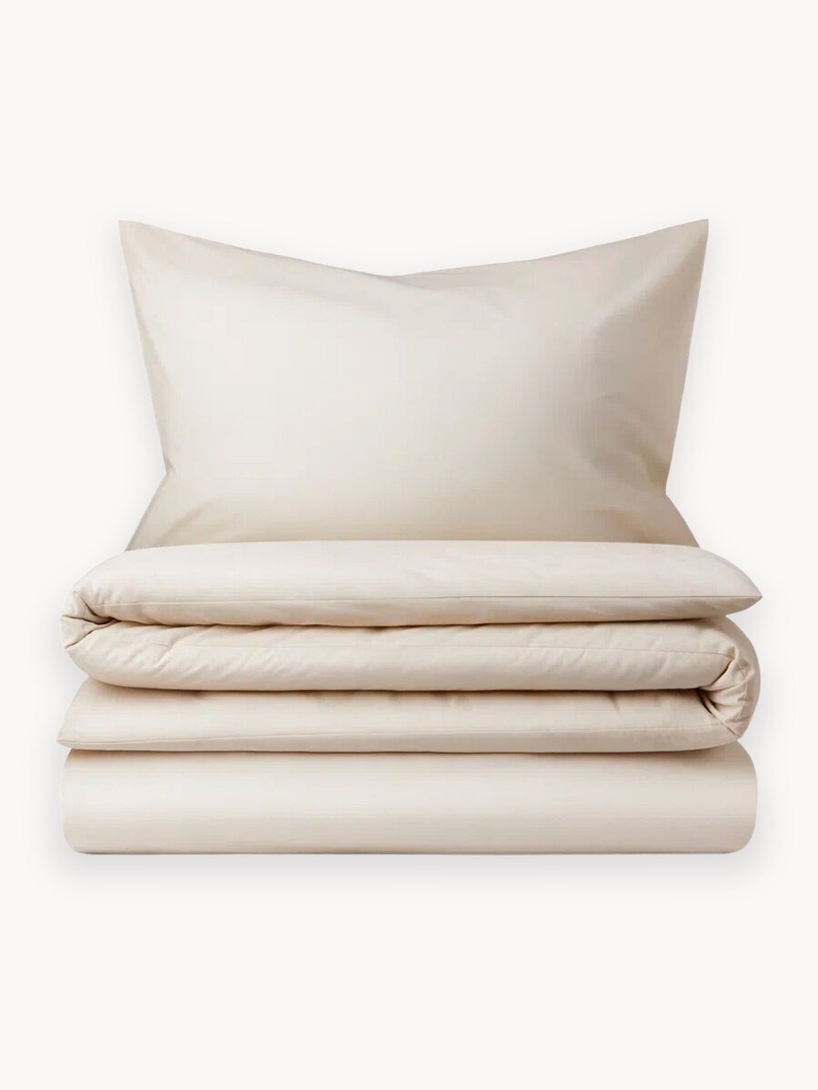 Комплект постельного белья без простыни Pragma Anes 1,5 спальный, бежевый