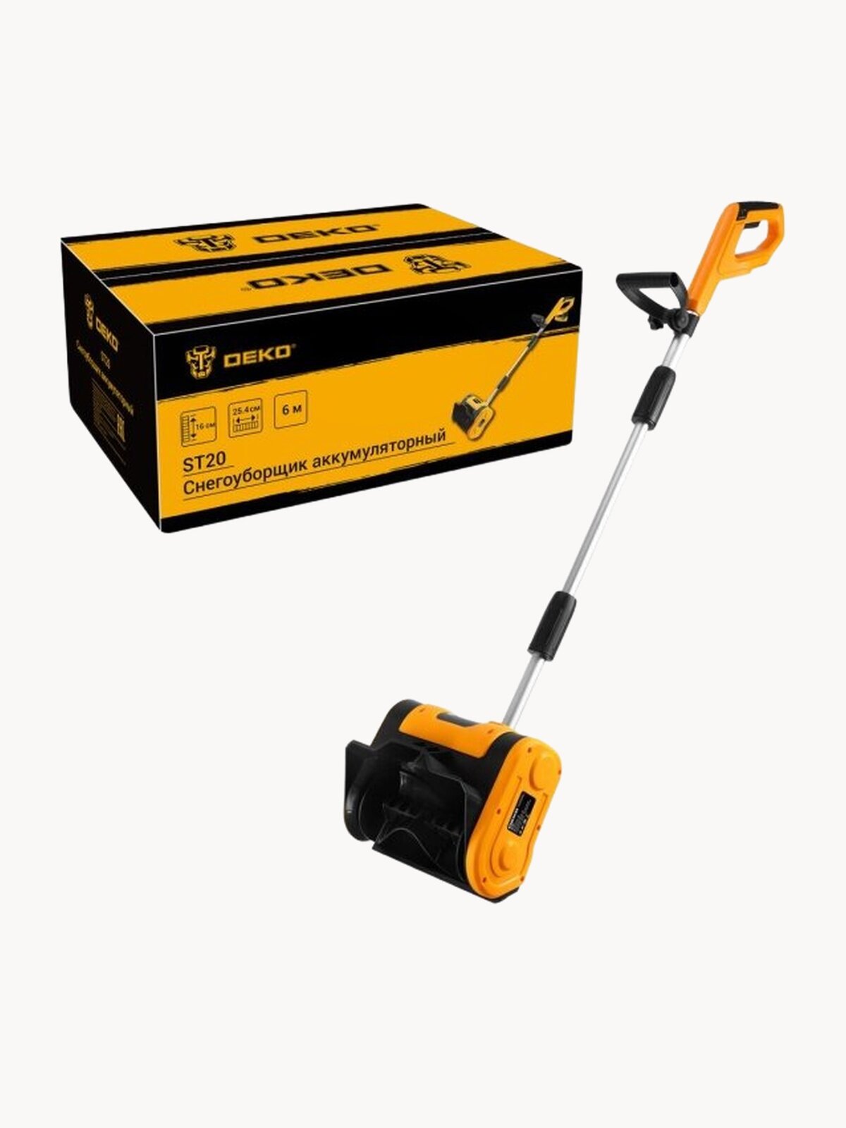 Снегоуборщик аккумуляторный Deko ST20, без АКБ и ЗУ (085-4440)