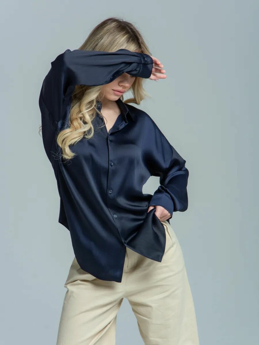 Рубашка атласная