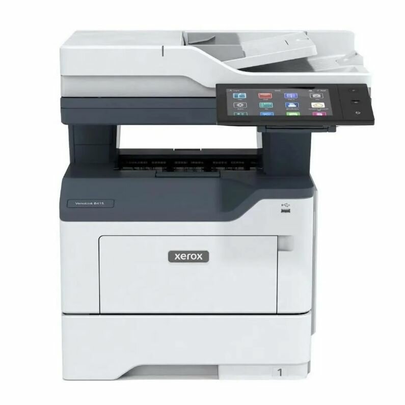 МФУ лазерное Xerox Versalink B415DN B415V_DN (B415V_DN) серый - монохромный, А4, 1200x1200 dpi, ч/б - 47 стр/мин (А4), RJ-45 Ethernet, USB, NFC