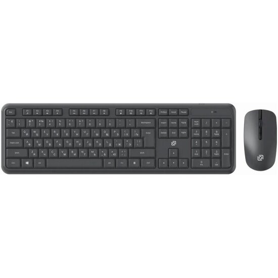 Клавиатура + мышь Оклик S277W клав: серый мышь: серый USB беспроводная Multimedia (2066173)