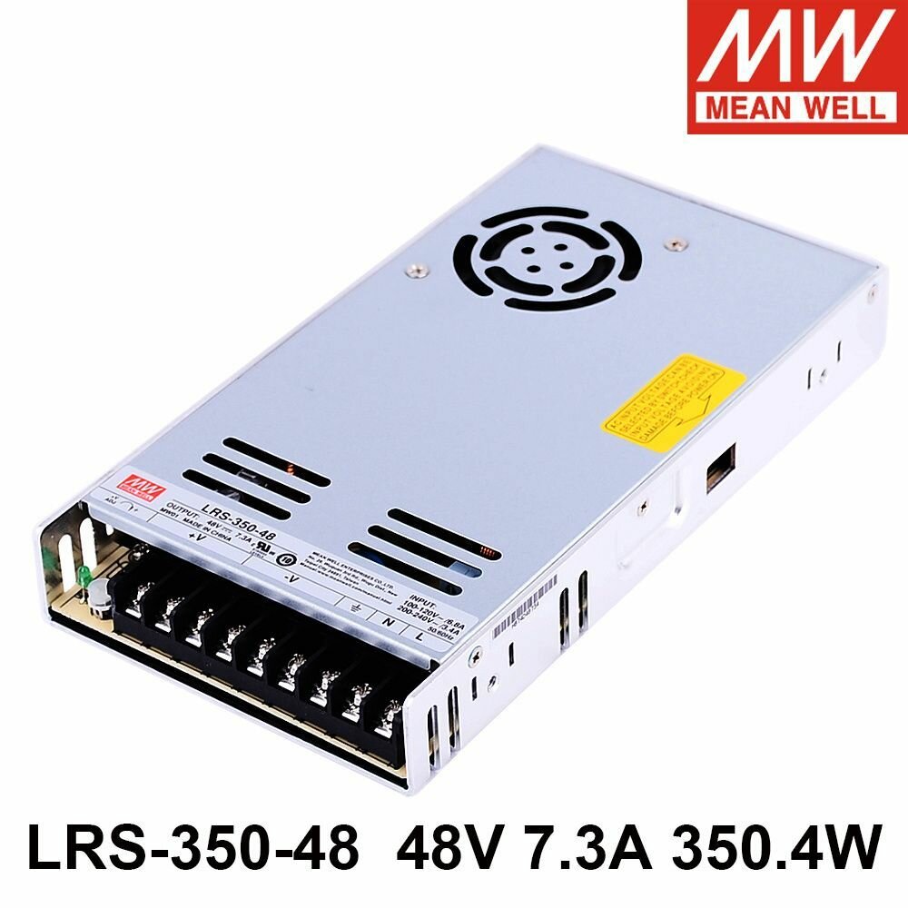 Mean Well LRS-350-48 48 В 7,3 А 350,4 ВТ Блок питания для светильника -hz