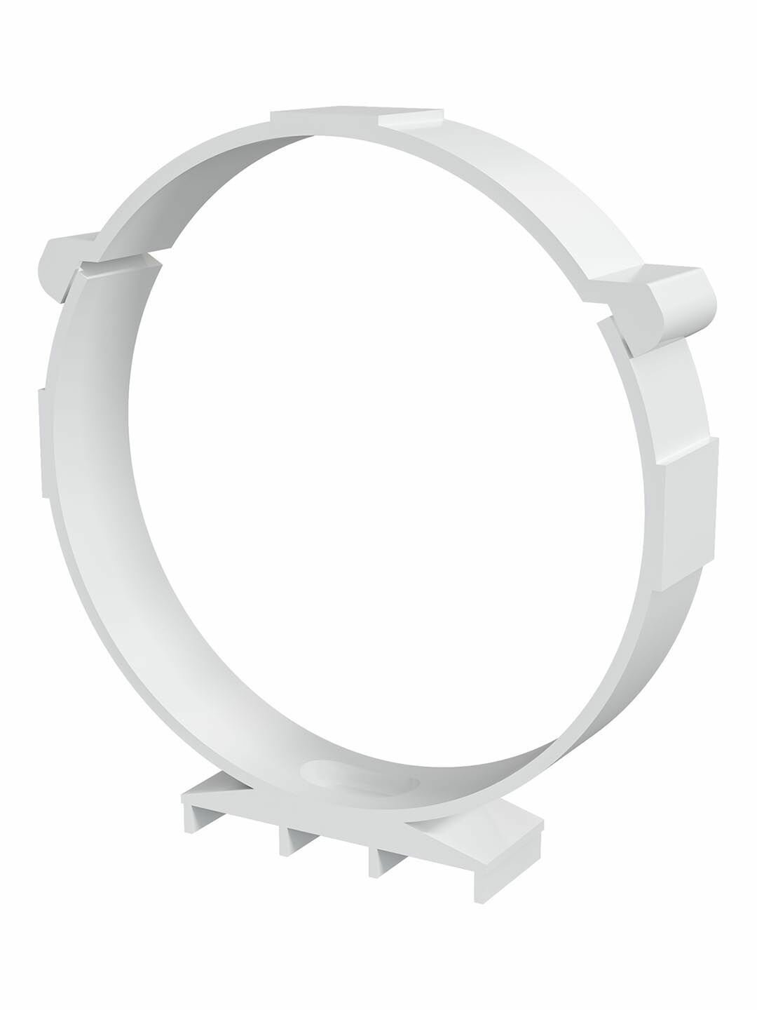 Держатель ДКП D160 пластик ERA для крепления воздуховодов, белый