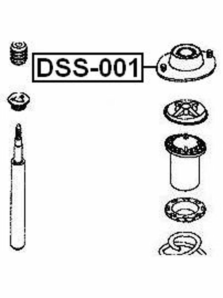 Опора переднего амортизатора DAEWOO, PONTIAC, OPEL DSS-001 FEBEST.