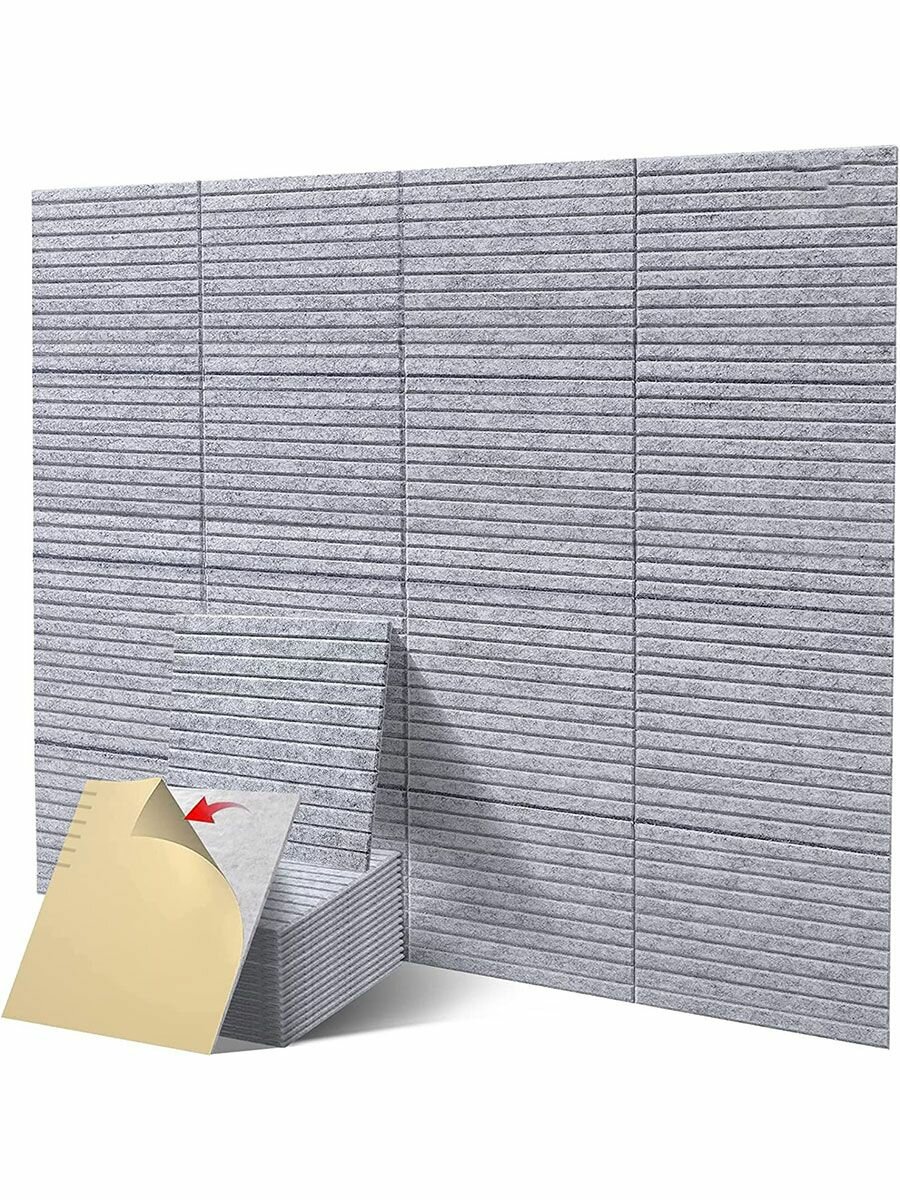 12 шт. Самоклеющаяся акустическая панель 30х30х0.9 см, шумоизоляция стен/потолка (дом/офис)