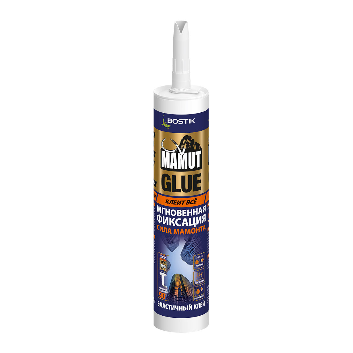 Клей монтажный BOSTIK Mamut Glue, гибридный, мгновенная фиксация, 432 г 638300