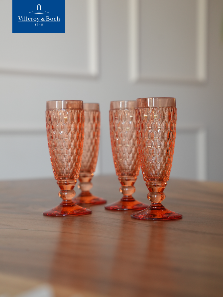Набор бокалов для шампанского 150 мл, 4 шт, Boston Apricot, Villeroy & Boch, Хрустальное стекло