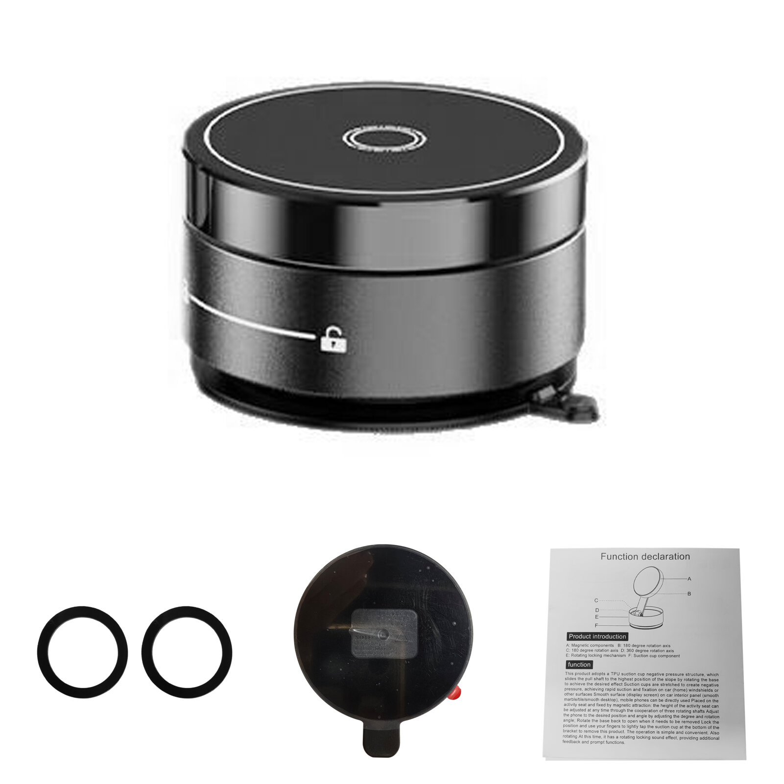 Магнитный Держатель Телефона, Автомобильное Крепление На Присоске Лобового Стекла Приборной Панели с Регулируемым Телескопическим Кронштейном, Сильные Магниты для Мобильных Телефонов