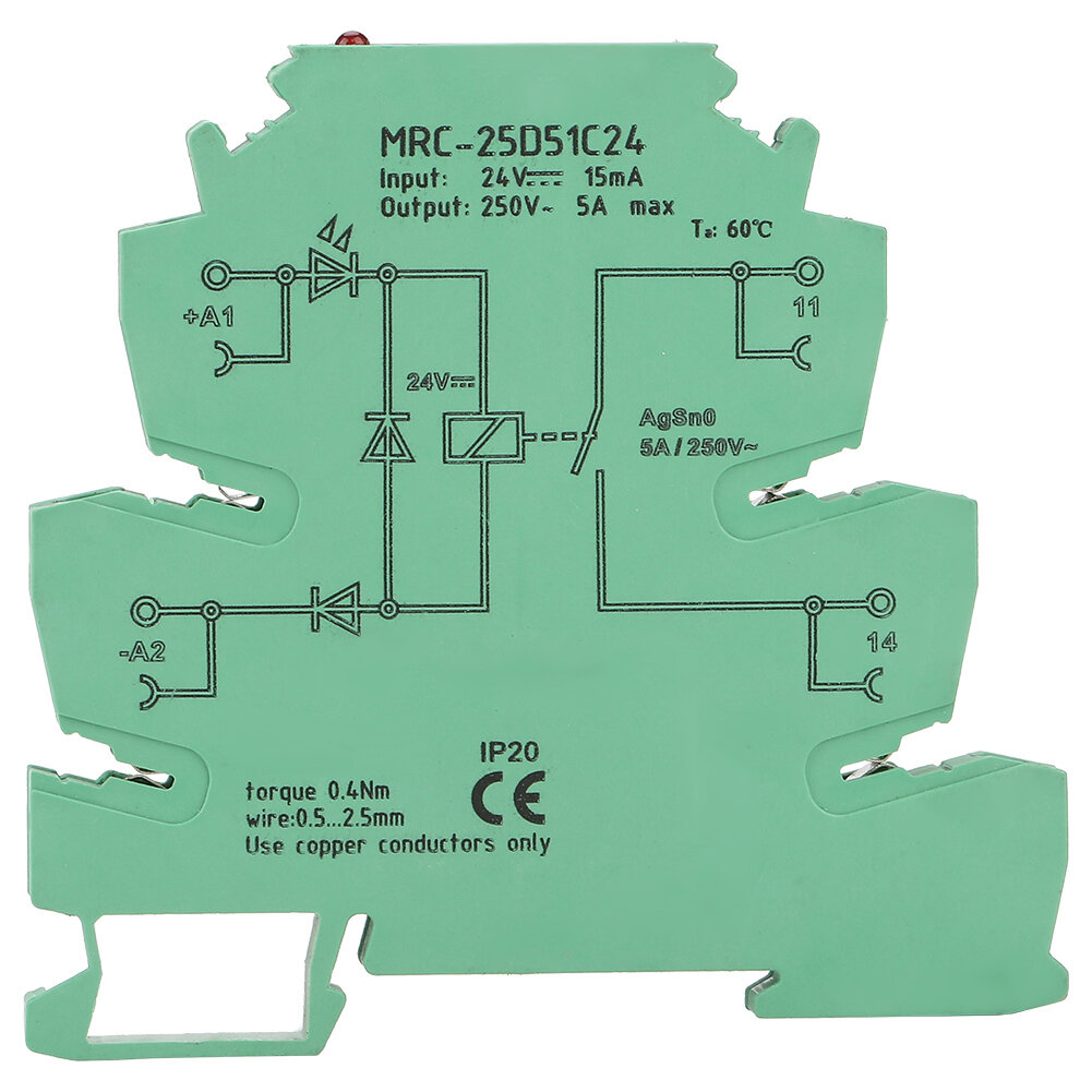 Электромагнитное реле, интерфейсный релейный модуль, позволяющий экономить место для ПЛК-контроллера и исполнительных механизмов.