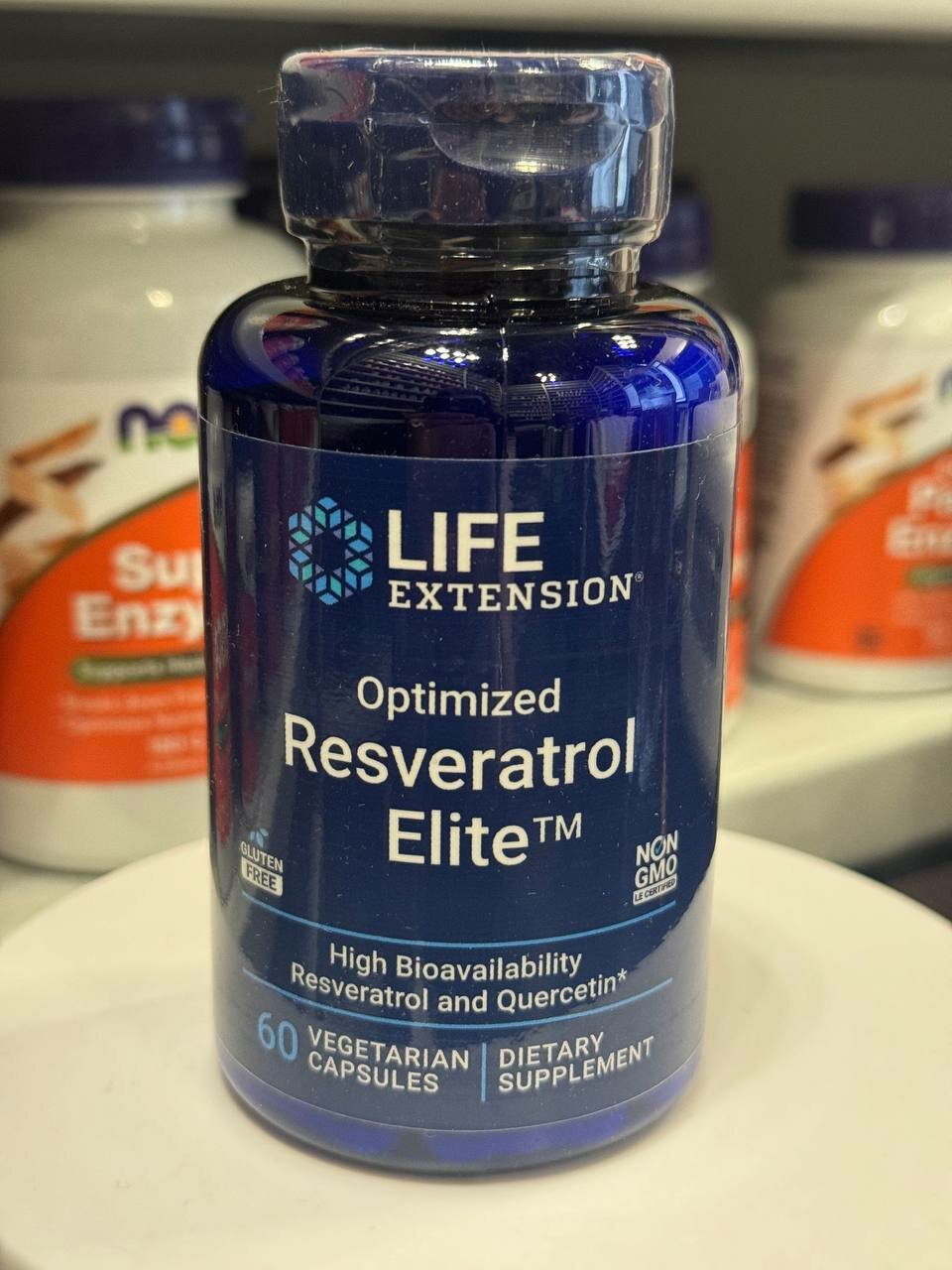 Life Extension Optimized Resveratrol Elite - инновационная добавка Ресвератрол, 60 капсул
